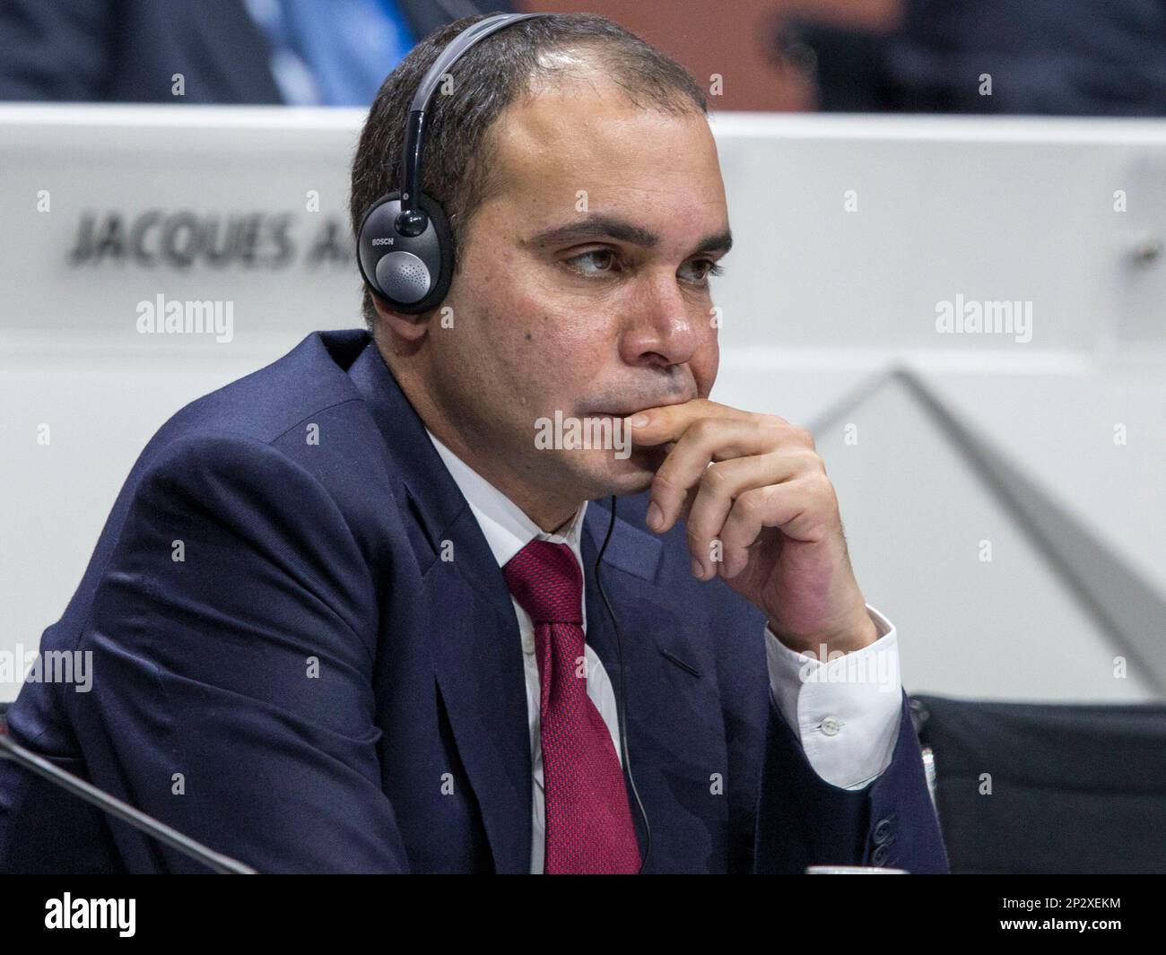 FIFA vice president Prince Ali bin al-Hussein of Jordan attends the ...