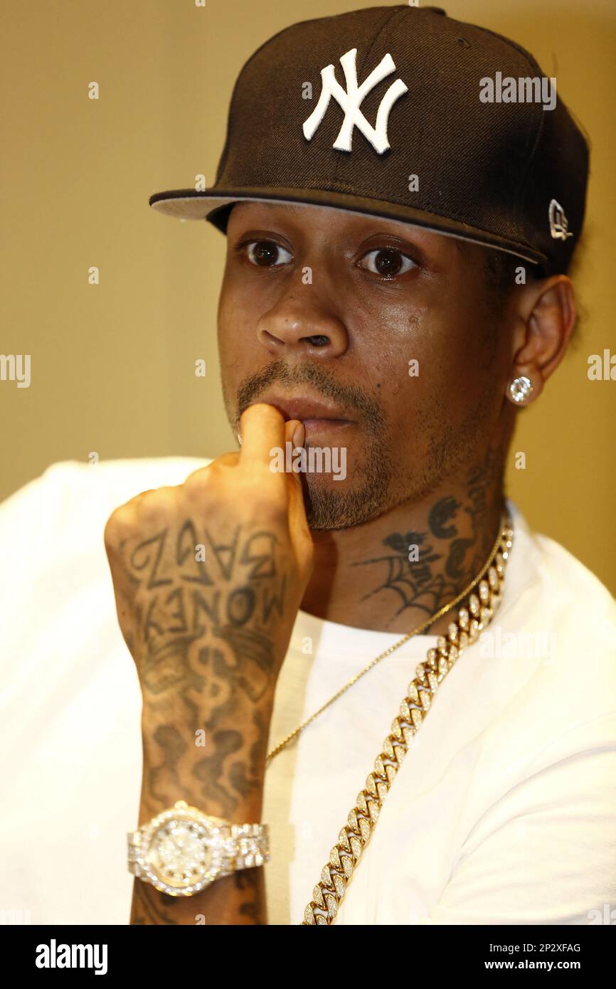 Allen Iverson Neck Tattoos