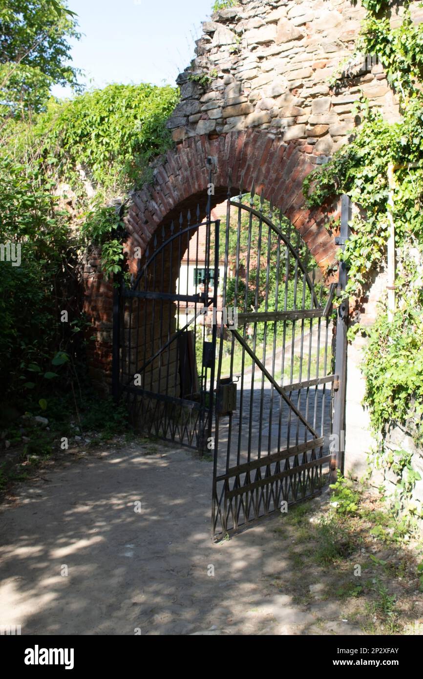 Entry/Exit gate to the graveyard in Sighișoara, Romania Stock Photo - Alamy