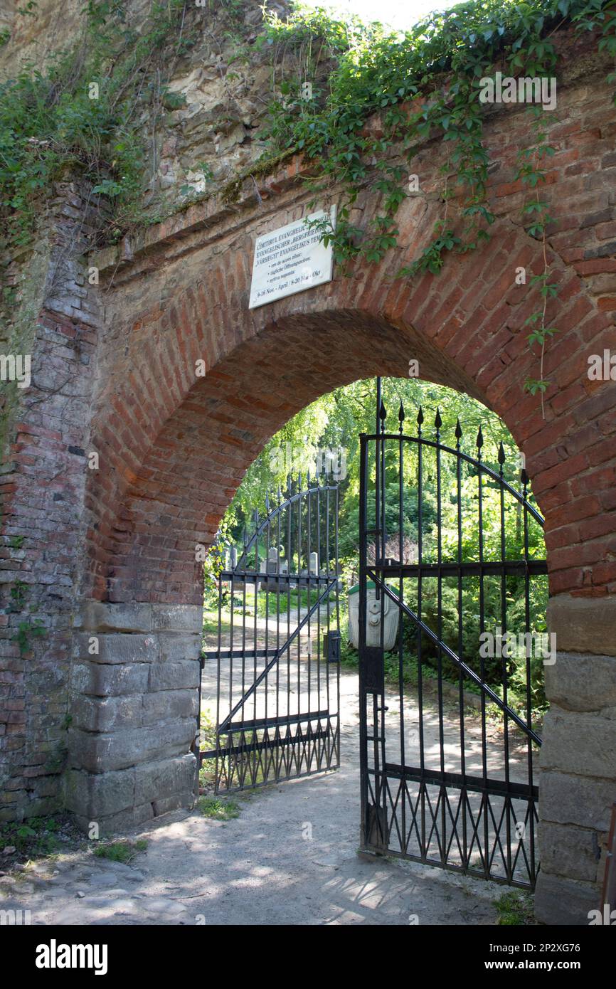 Entry/Exit gate to the graveyard in Sighișoara, Romania Stock Photo - Alamy