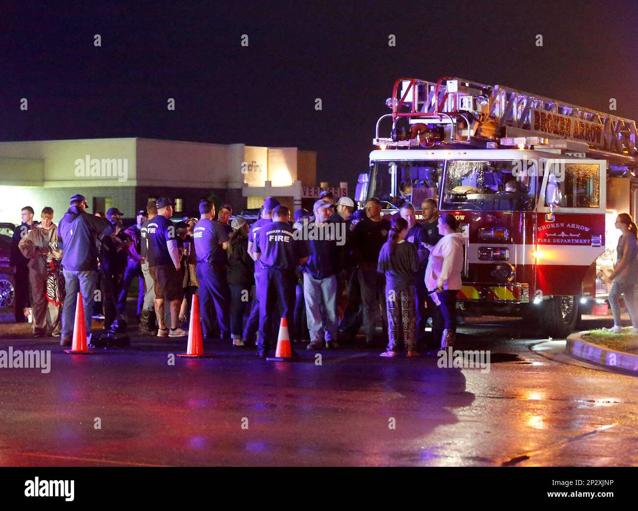 In this May 25, 2015 photo, firefighters gather for a procession in ...