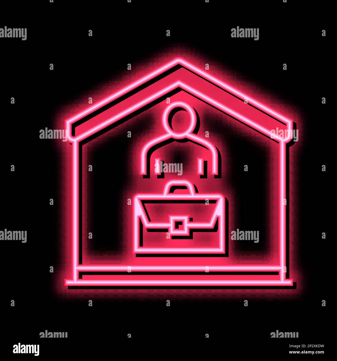 remote job color icon vector illustration Stock Vector Image & Art - Alamy
