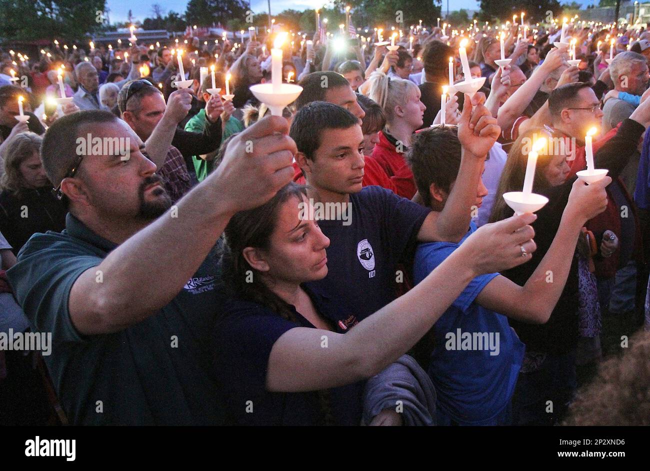 From left, Jason Gallegos, his wife Angie Gallegos, sons J.J. and J.T ...