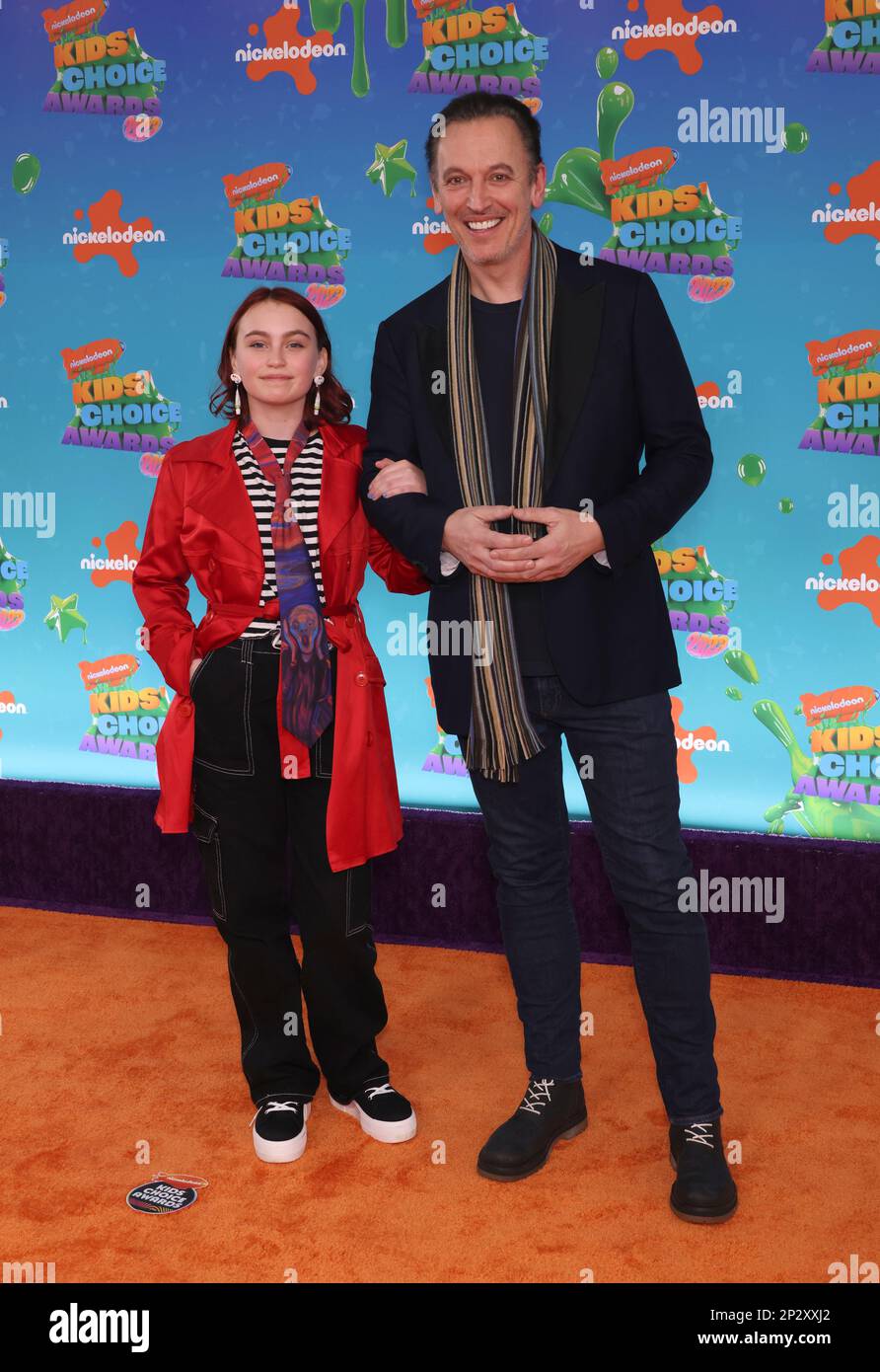 Evie Rose Valentine, left, and Steve Valentine arrives at the ...