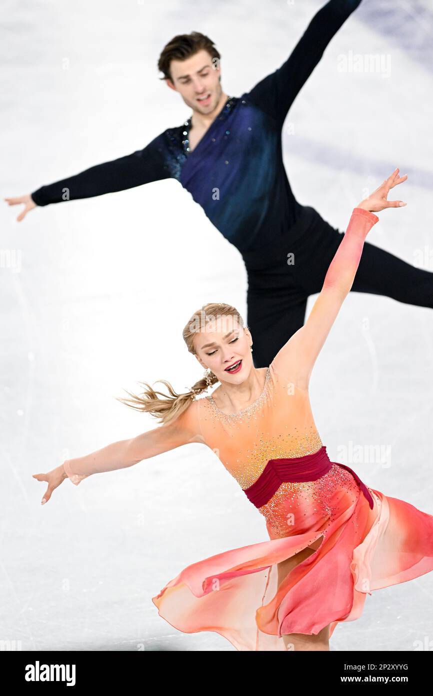 Phebe BEKKER & James HERNANDEZ (GBR), during Junior Ice Dance Free ...