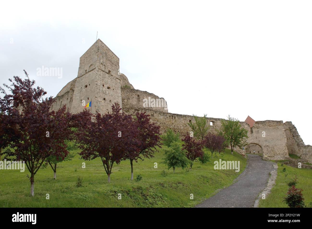 The Cetatea Rupea (Rupea Fortress or Citadel) in Rupea, Romania Stock ...