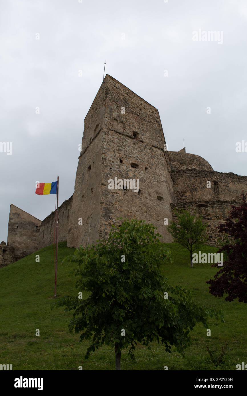 The Cetatea Rupea (Rupea Fortress or Citadel) in Rupea, Romania Stock ...