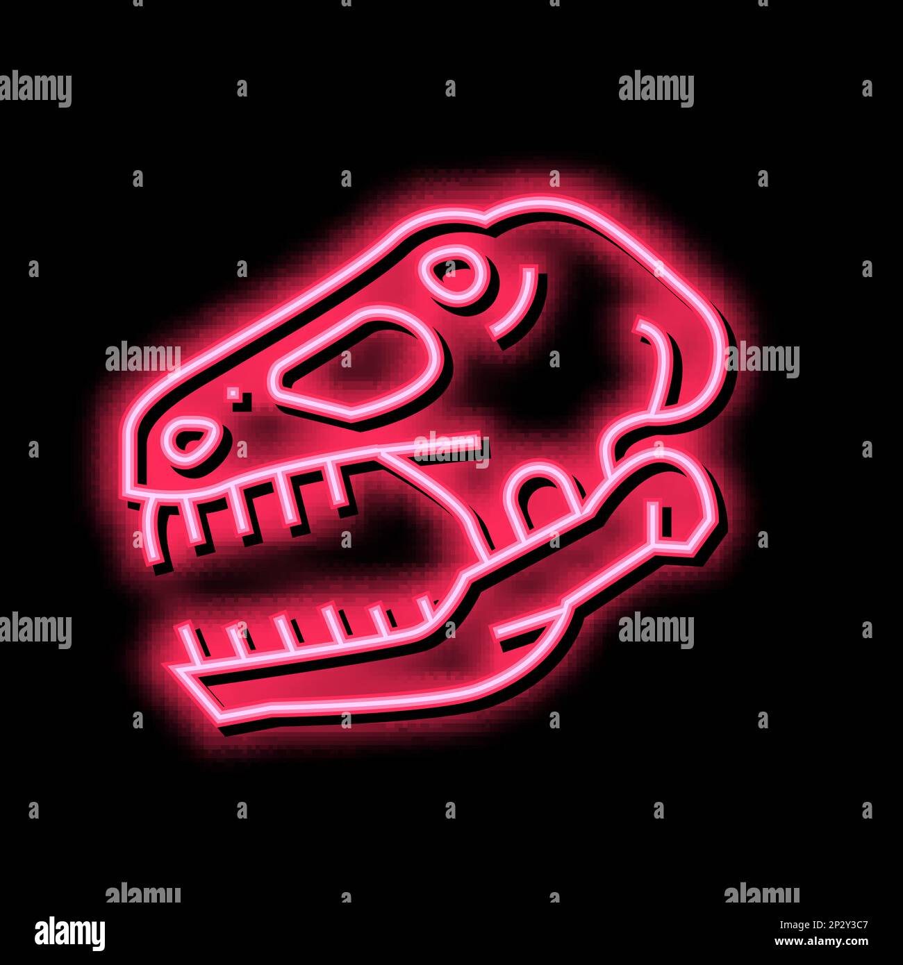 dinosaur skull color icon vector illustration Stock Vector Image & Art - Alamy