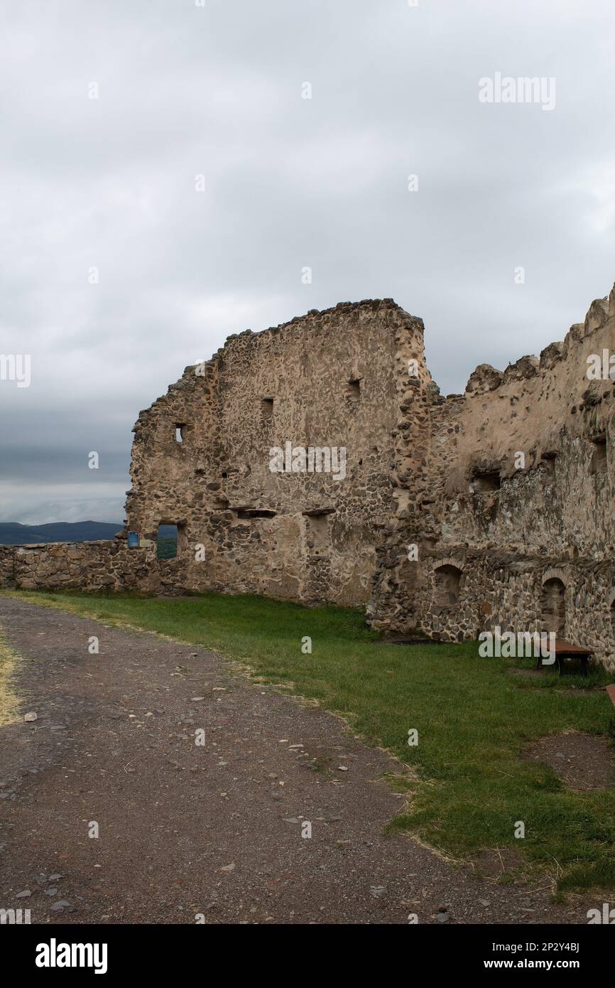 The Cetatea Rupea (Rupea Fortress or Citadel) in Rupea, Romania Stock ...
