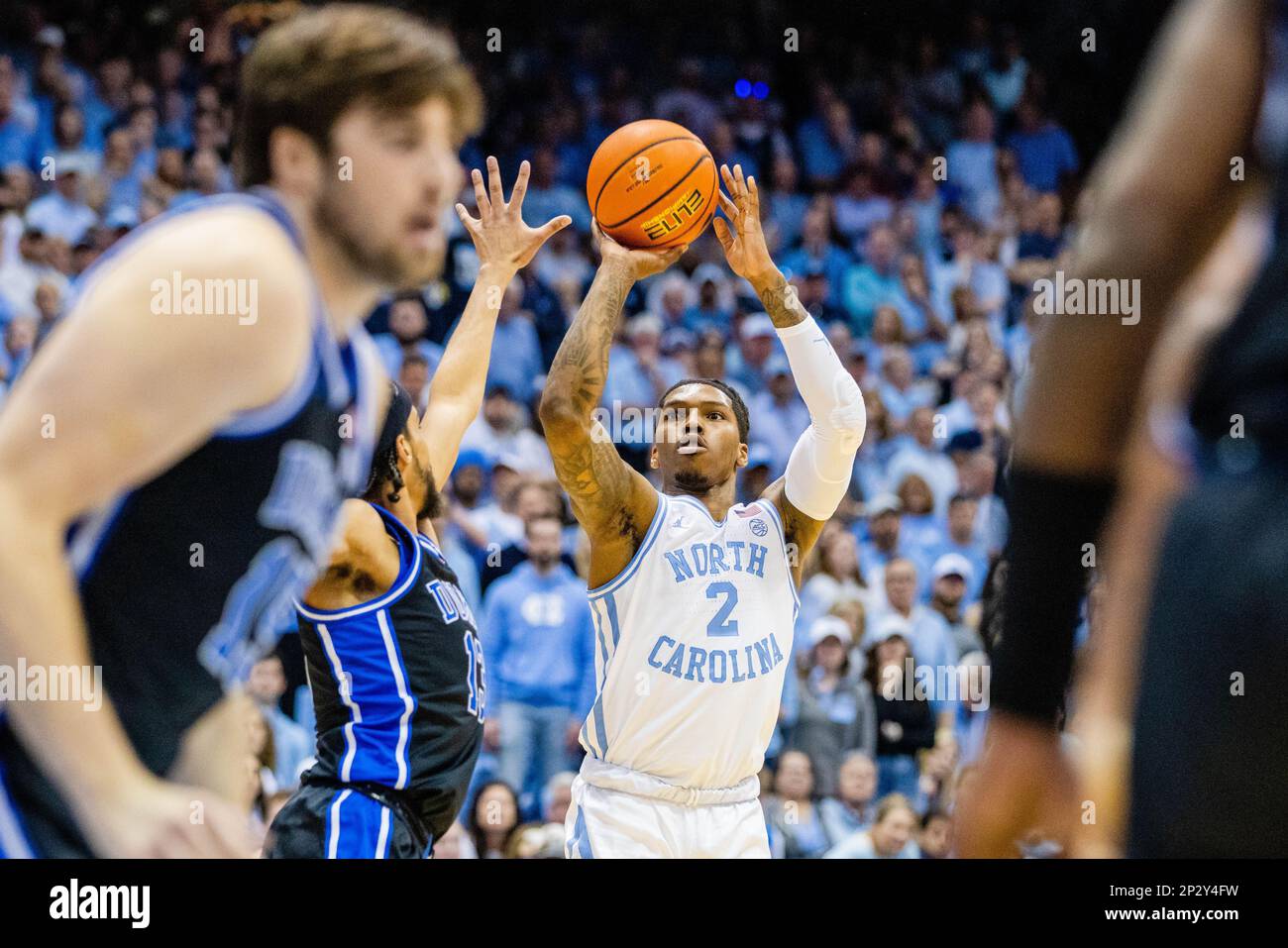Chapel Hill, NC, USA. 4th Mar, 2023. North Carolina Tar Heels guard ...