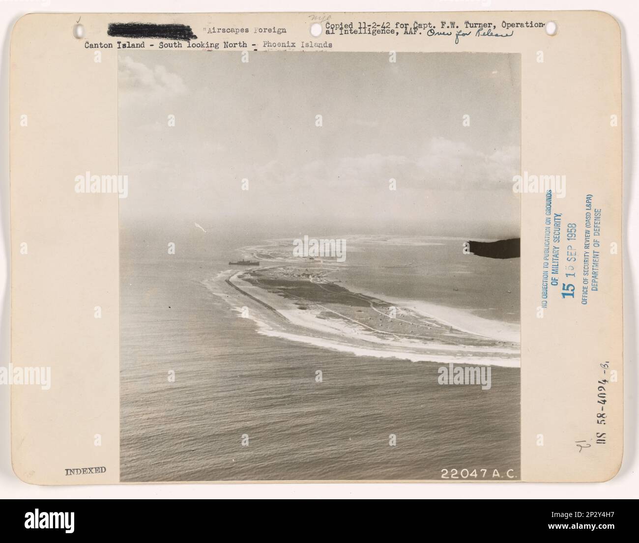 Phoenix Island - Phoenix Island, Aerial Photograph Stock Photo - Alamy