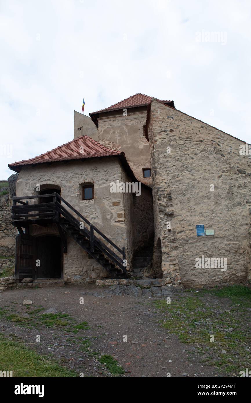 The Cetatea Rupea (Rupea Fortress or Citadel) in Rupea, Romania Stock ...