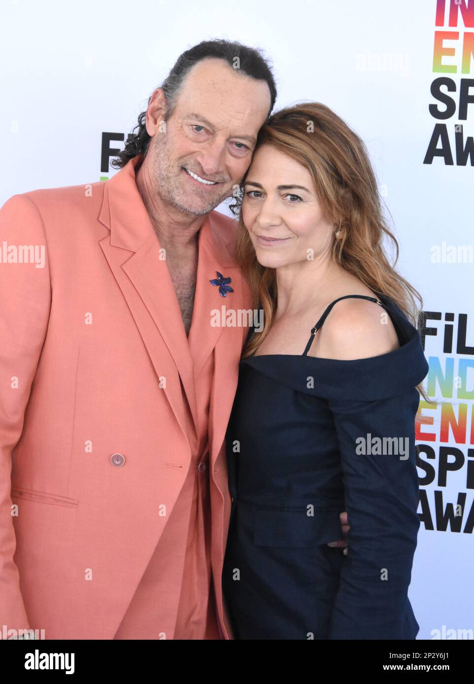 Santa Monica, California, USA 4th March 2023 Actor Troy Kotsur and wife ...