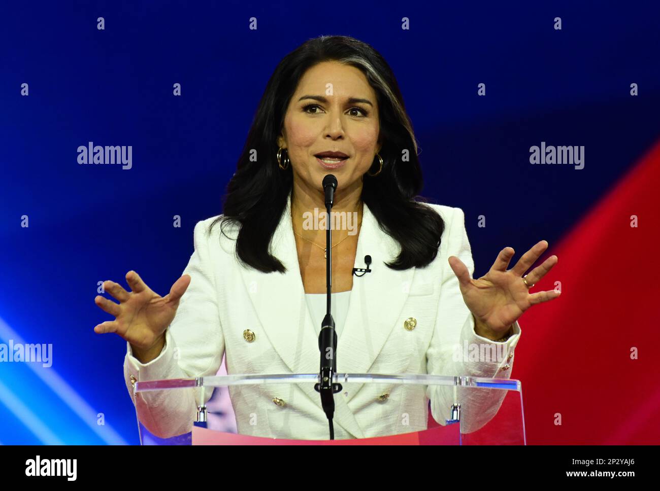 Former US Representative Tulsi Gabbard (Democrat of Hawaii), Lieutenant ...