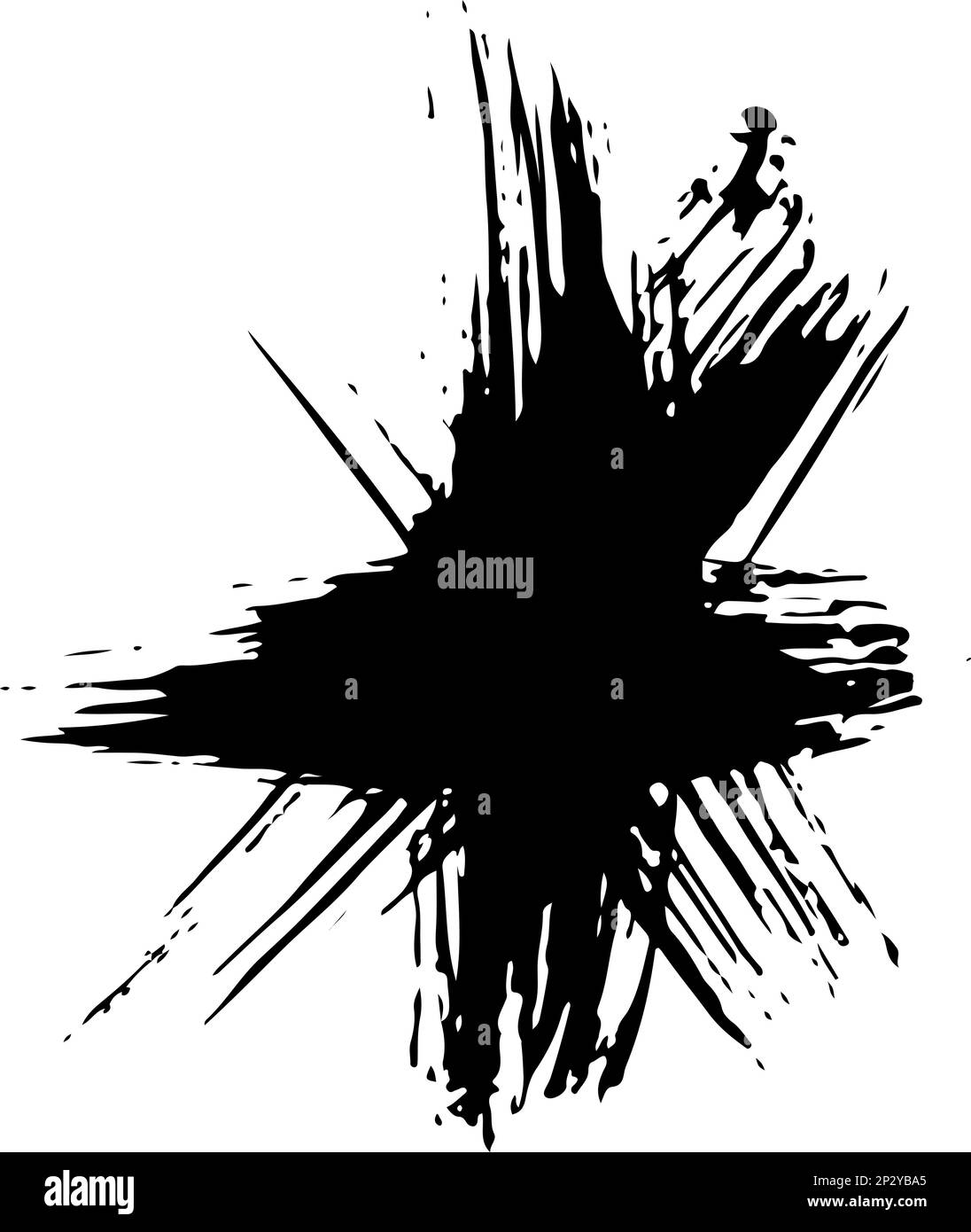 Dry Brush Grunge Star Icon Stock Vector Image & Art - Alamy