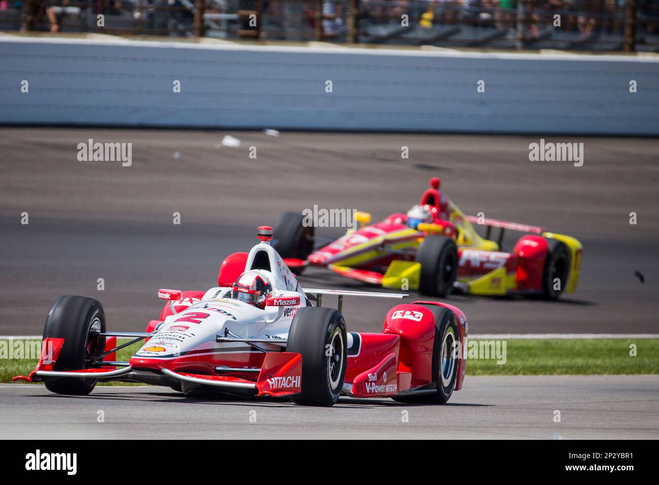 May 24th, 2015: IndyCar Driver Juan Pablo Montoya (2) rides on the warm ...