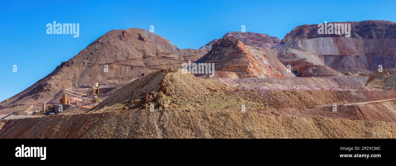 View of the Soledad Mountain Project for gold and silver mining shown ...