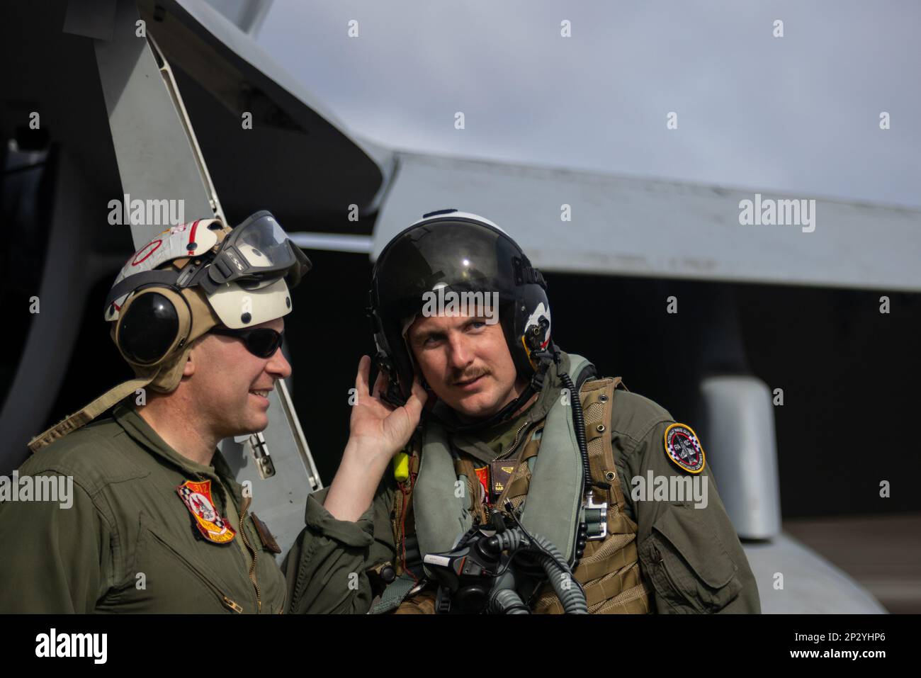U.S. Marine Corps pilots with Marine Fighter Attack Squadron (VMFA) 312 ...