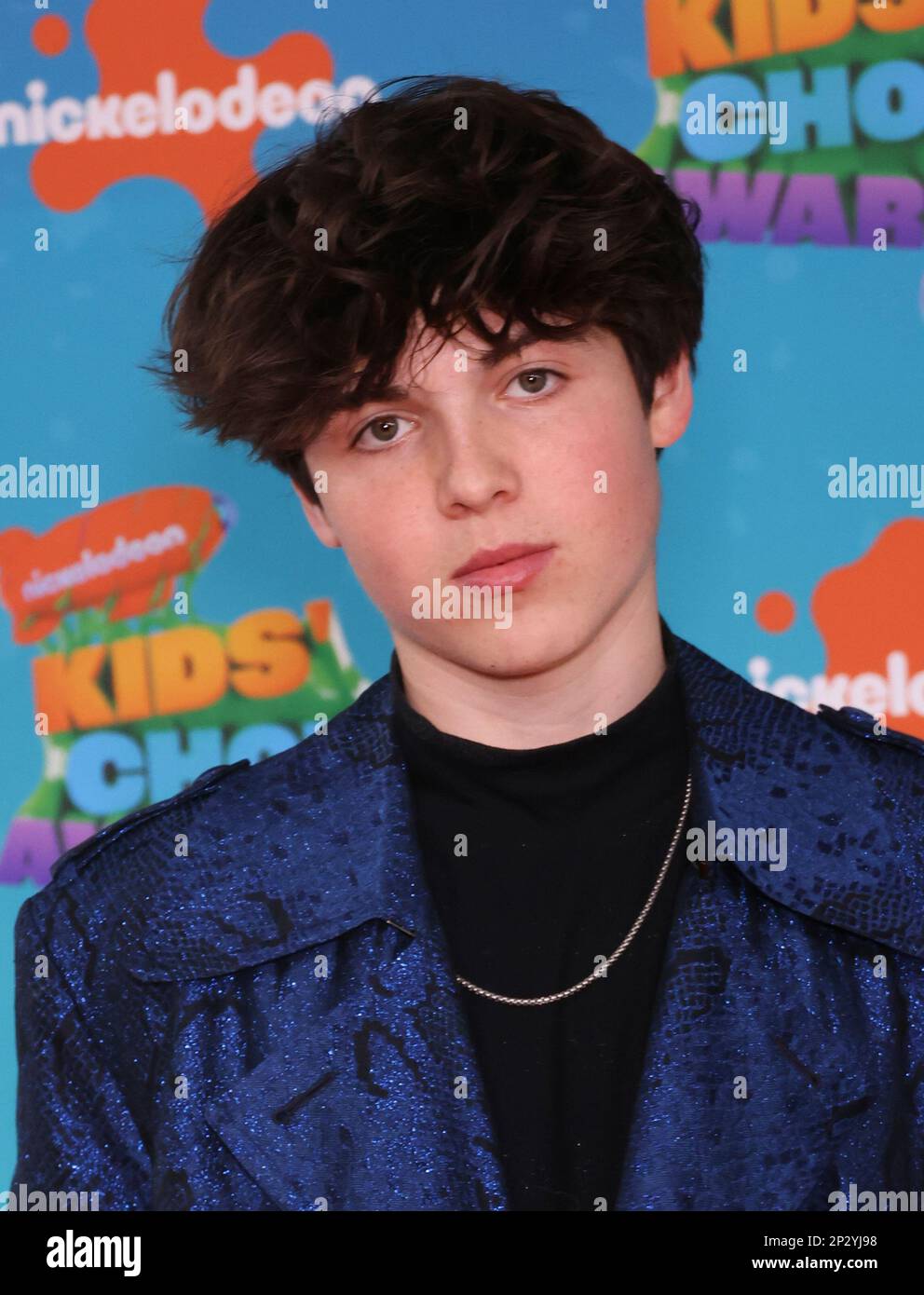 Brady Noon arrives at the Nickelodeon Kids' Choice Awards on Saturday ...