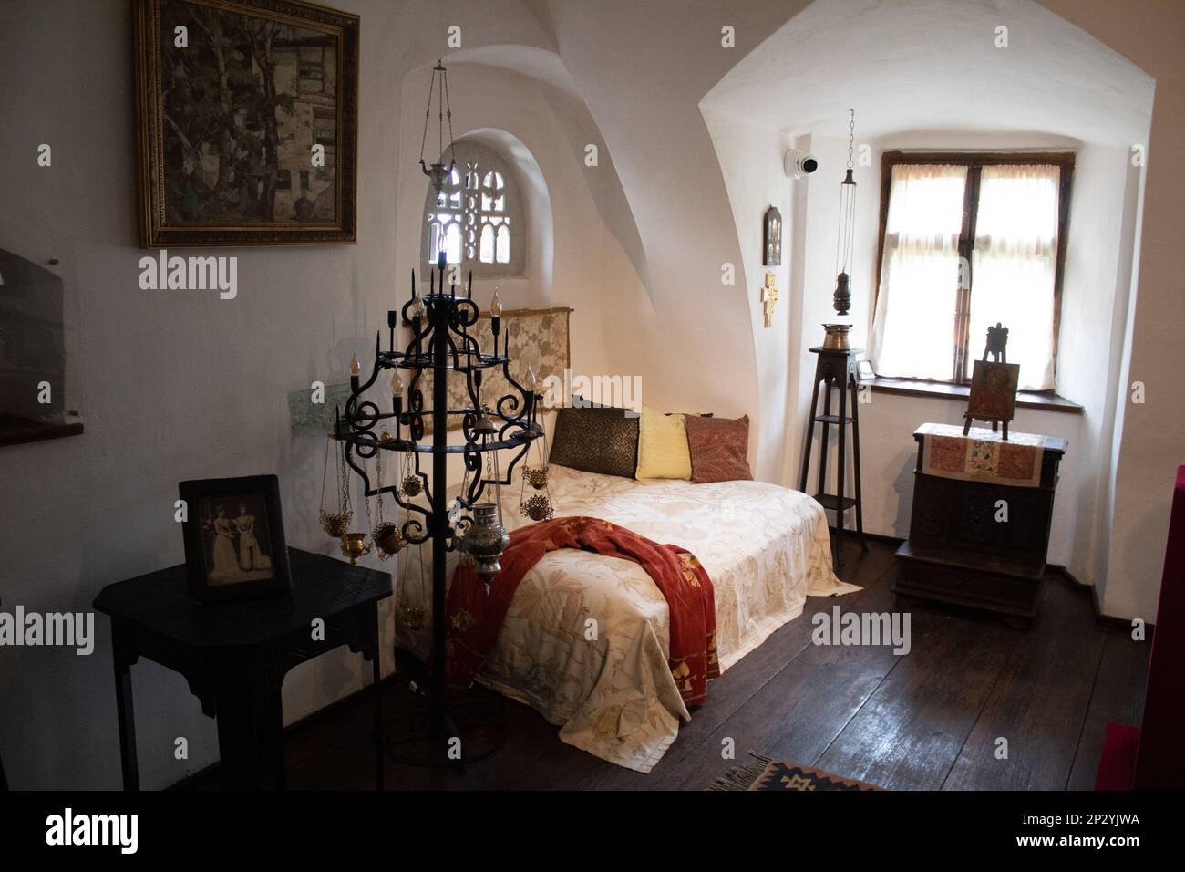 Interior of Bran (Sometimes called Dracula's) Castle Stock Photo - Alamy