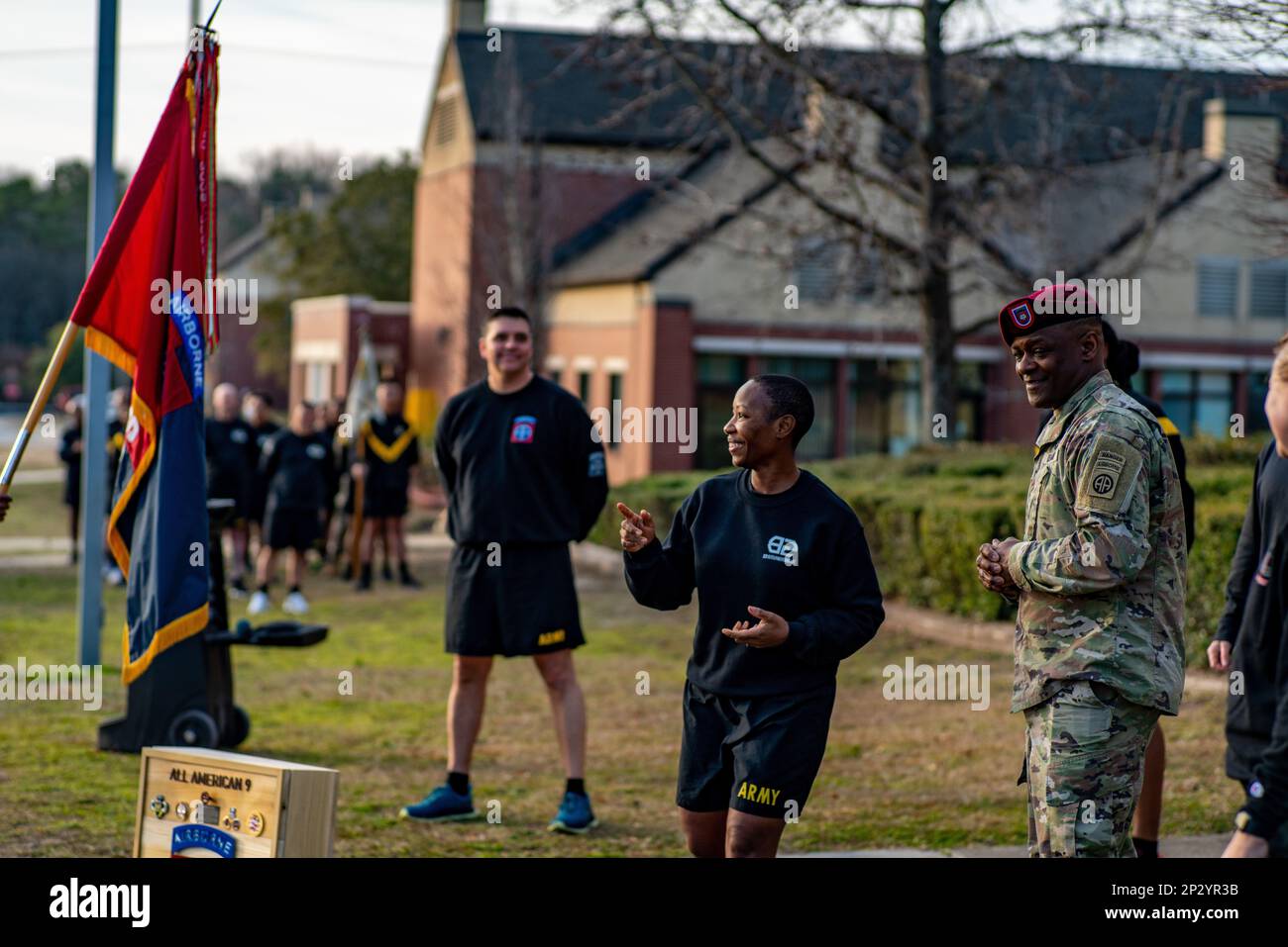 Paratroopers assigned to the 82nd Airborne Division Sustainment Brigade ...