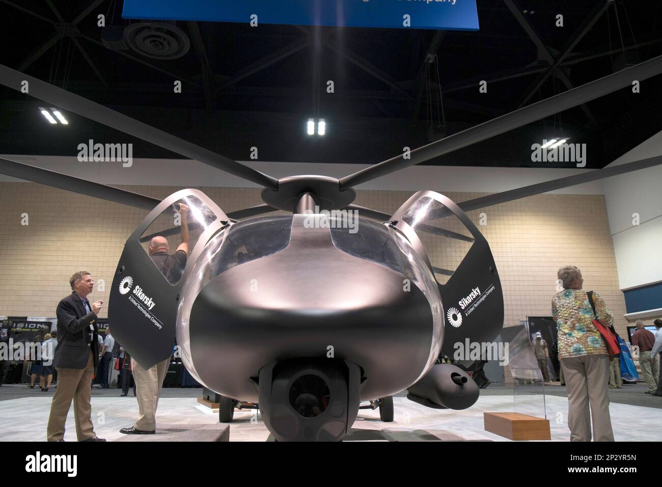 A Sikorsky S-97 Raider helicopter on display at the 2015 Special ...