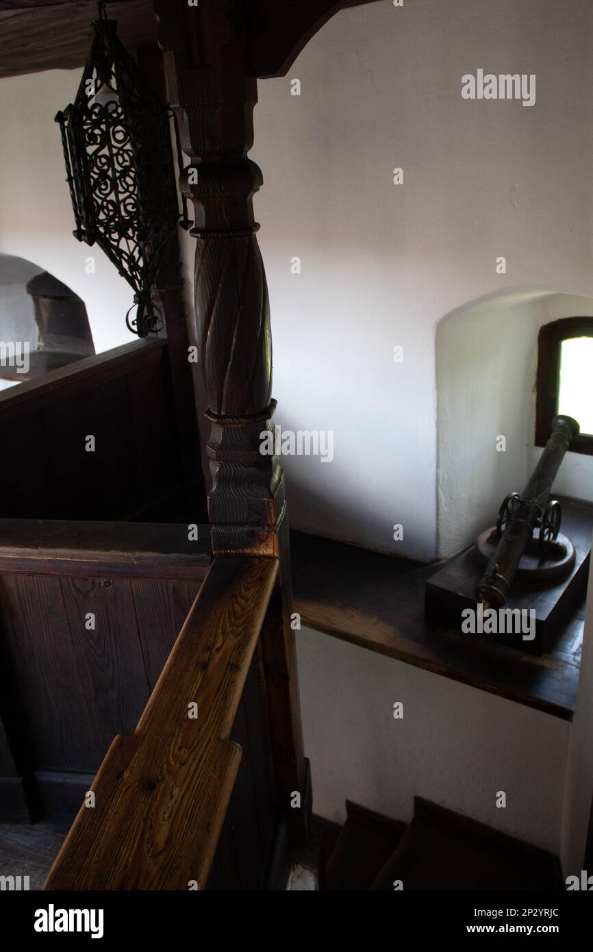 Interior of Bran (Sometimes called Dracula's) Castle Stock Photo - Alamy