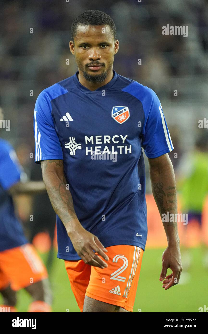 Orlando, Florida, USA, March 4, 2023, FC Cincinnati face player Alvas ...