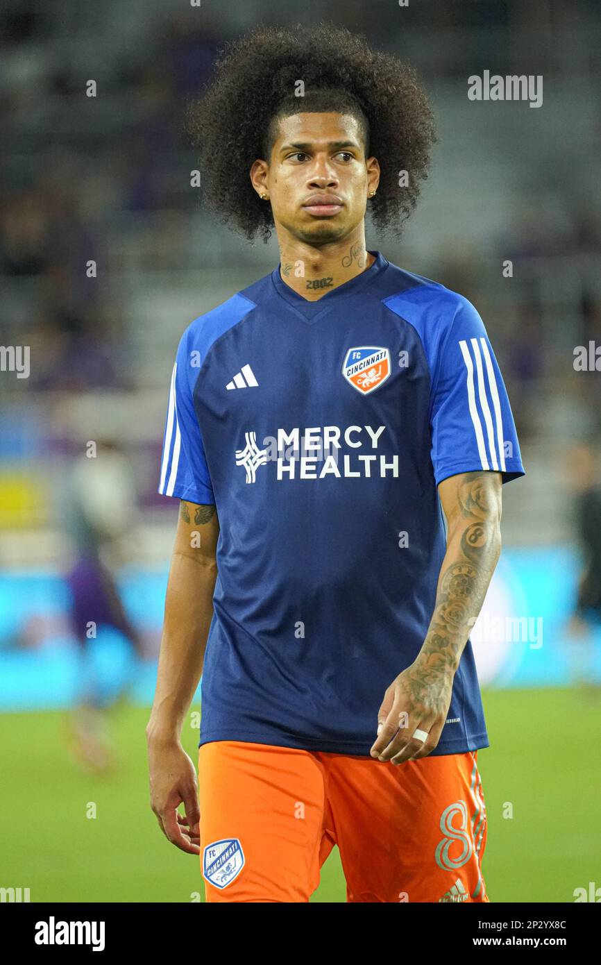 Orlando, Florida, USA, March 4, 2023, FC Cincinnati face player Marco ...