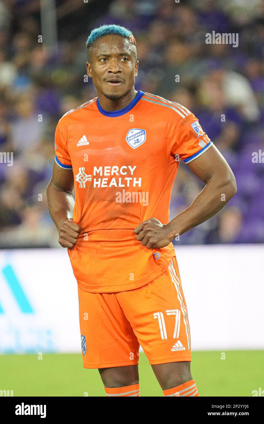 Orlando, Florida, USA, March 4, 2023, FC Cincinnati player Sergio Santos #17 at Exploria Stadium ...