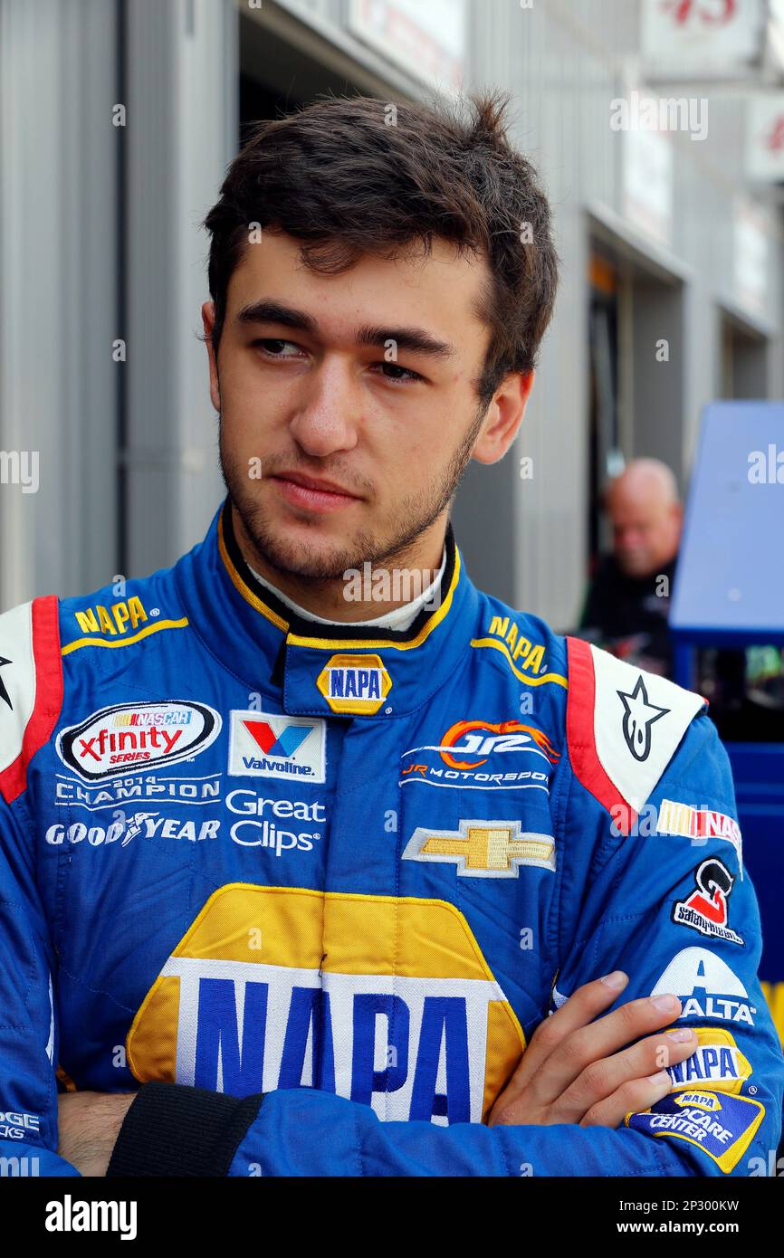 Chase Elliott during practice for the NASCAR Xfinity Series 3M 250 race ...