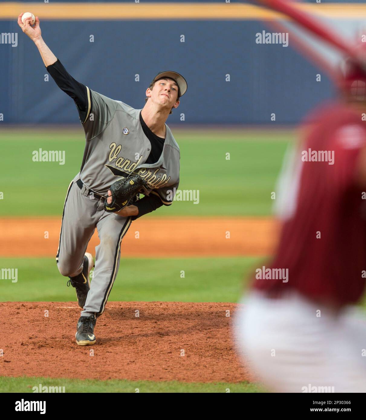 Vanderbilt pitcher Walker Buehler (13) delivers in the fifth inning ...