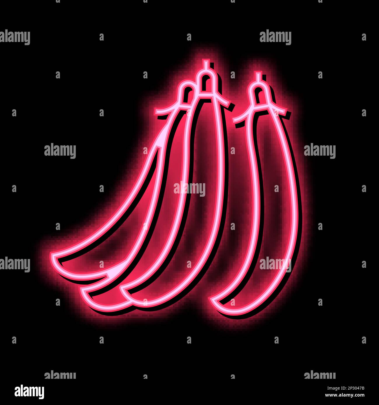 peas healthy vegetables neon glow icon illustration Stock Vector Image ...