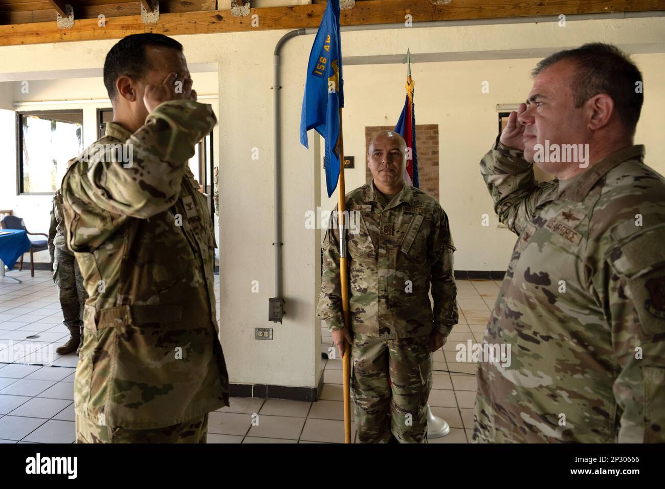U.S. Air Force Col. Juan Garcia, the incoming commander of the 156th ...