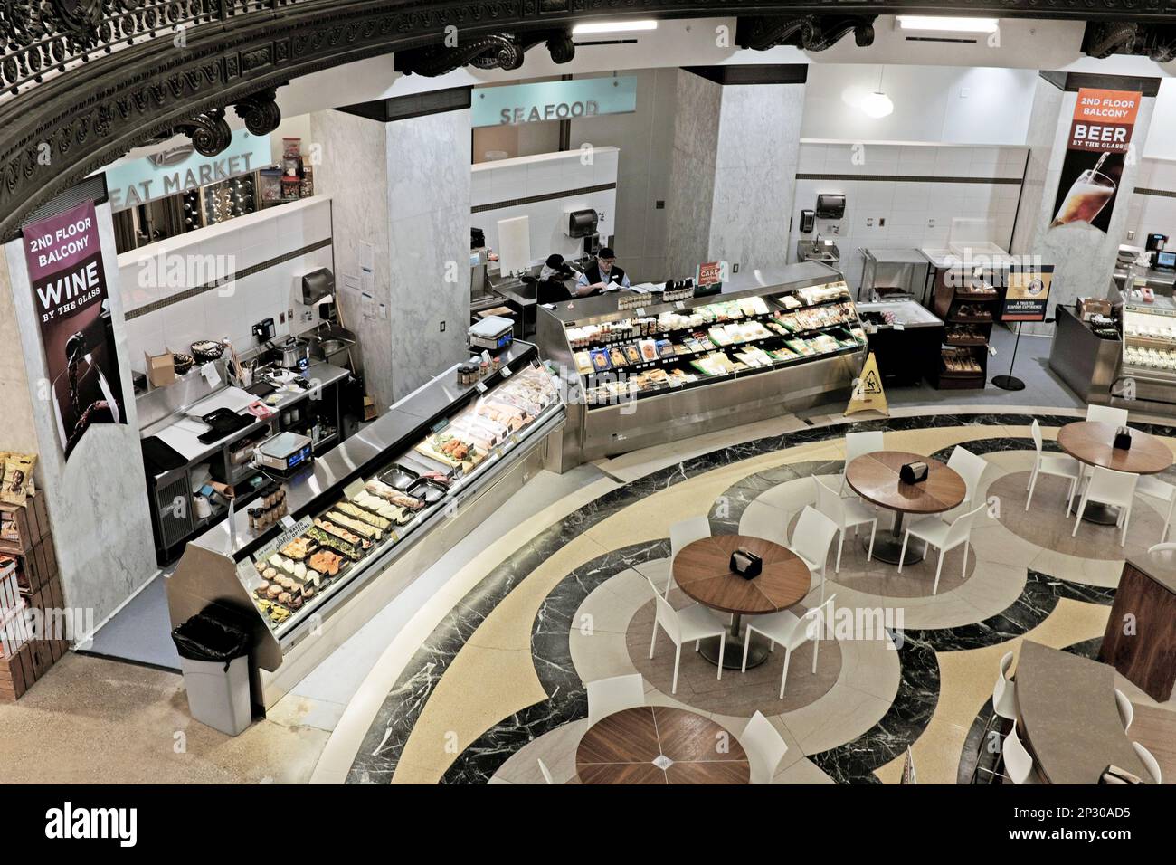 Grocery store seafood and meat market overview hi-res stock photography ...