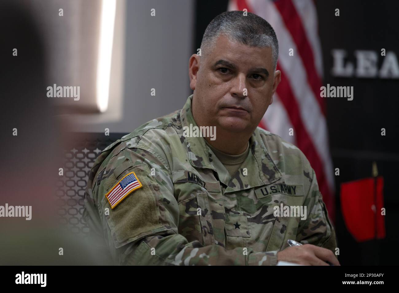 U.S. Army Brig. Gen. Miguel A. Mendez, acting adjutant general of ...