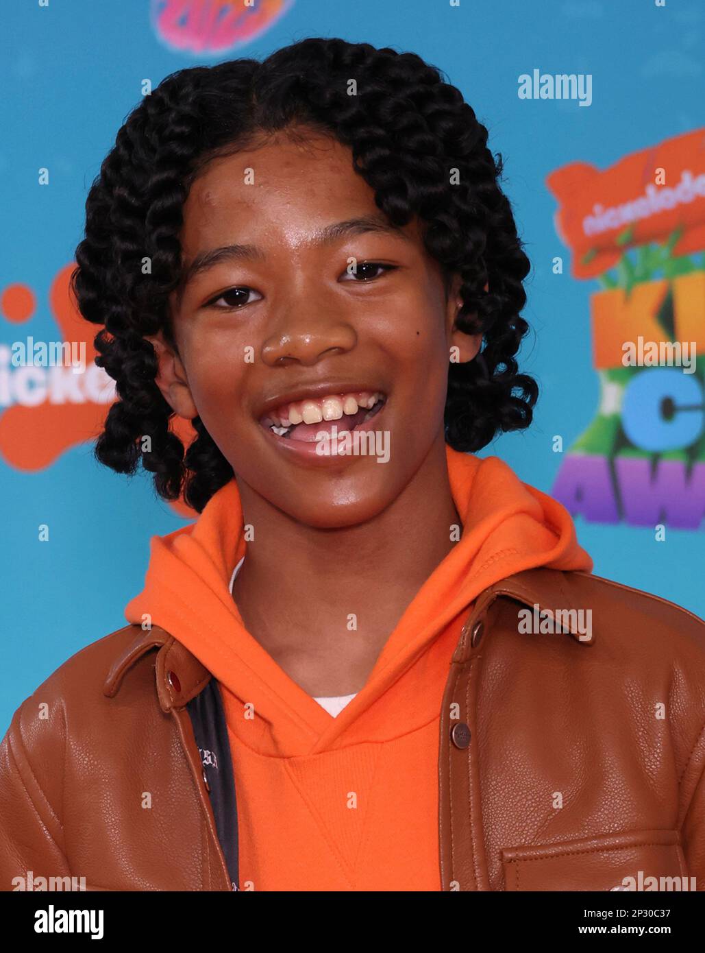 Jakari Fraser arrives at the Nickelodeon Kids' Choice Awards on ...