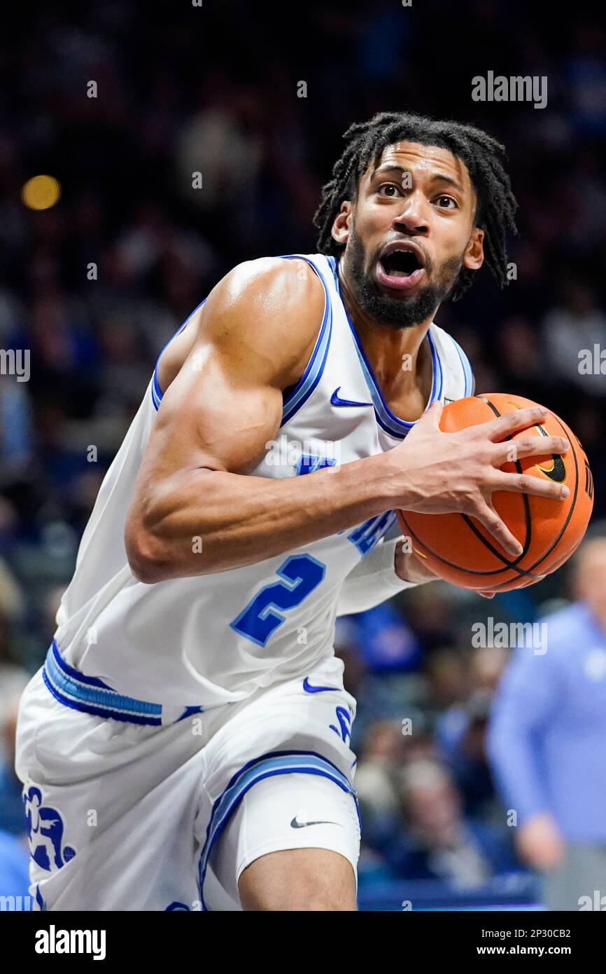 Xavier forward Jerome Hunter (2) drives to the basket during the second half of an NCAA college ...