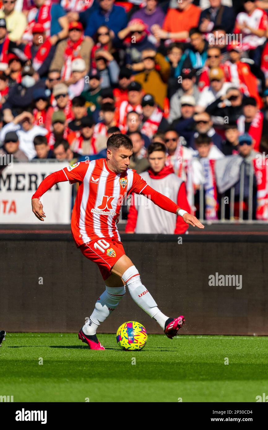 Almeria, Spain. 04th Mar, 2023. Adrian Embarba seen during the LaLiga ...