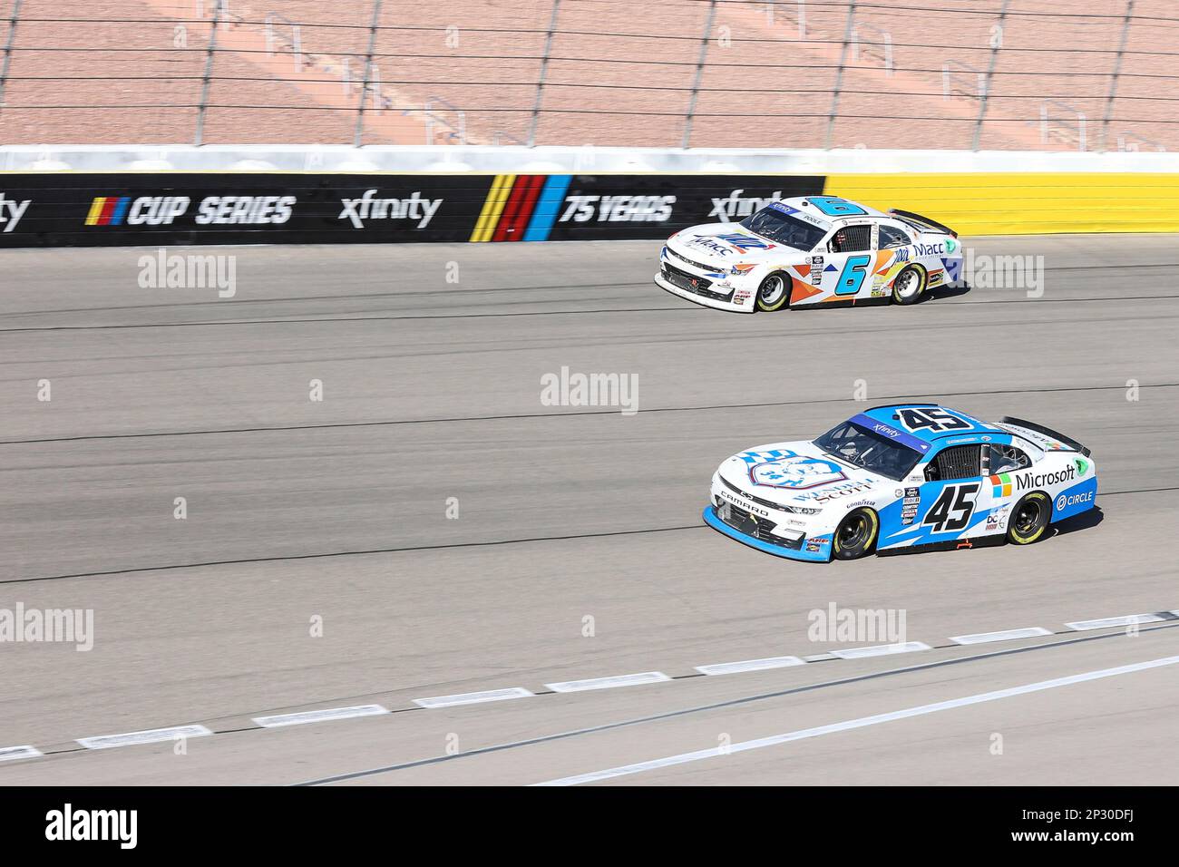 LAS VEGAS, NV - MARCH 04: Rajah Caruth (#45 Alpha Prime Racing Wendell ...