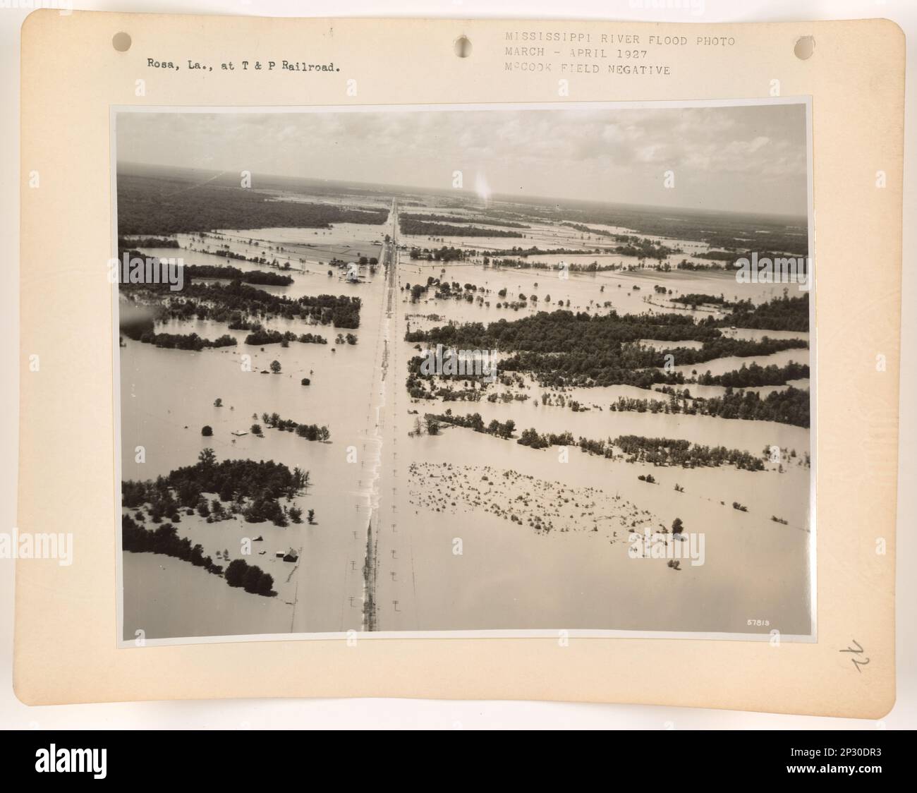 Floods - Mississippi River Flood, Aerial Photograph Stock Photo - Alamy