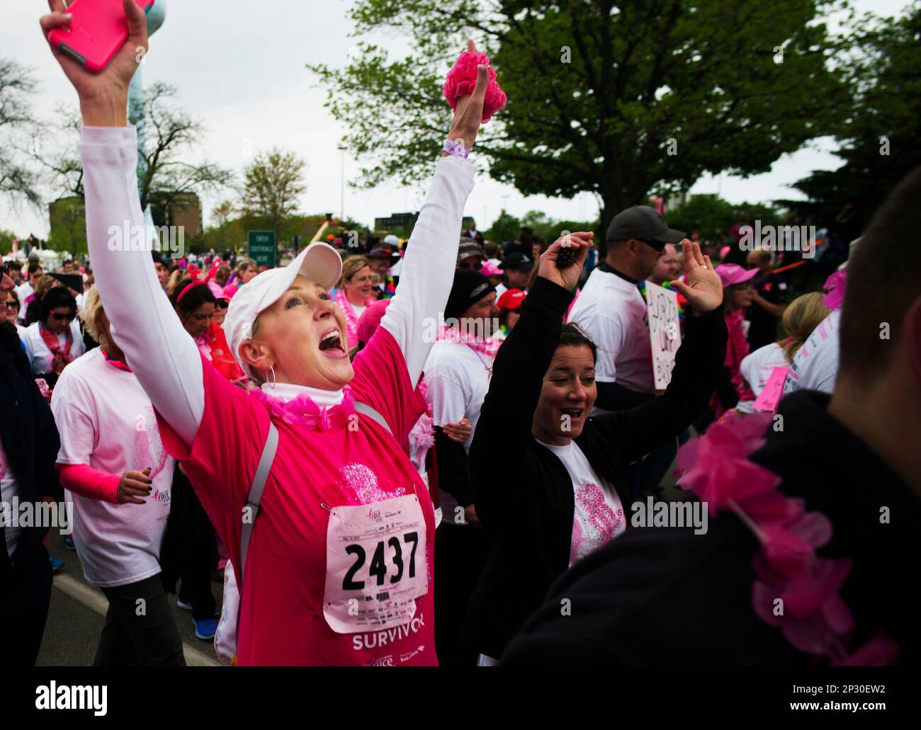 Lonnie Mundt, a survivor of 8 years from Apple Valley, Minn., left ...