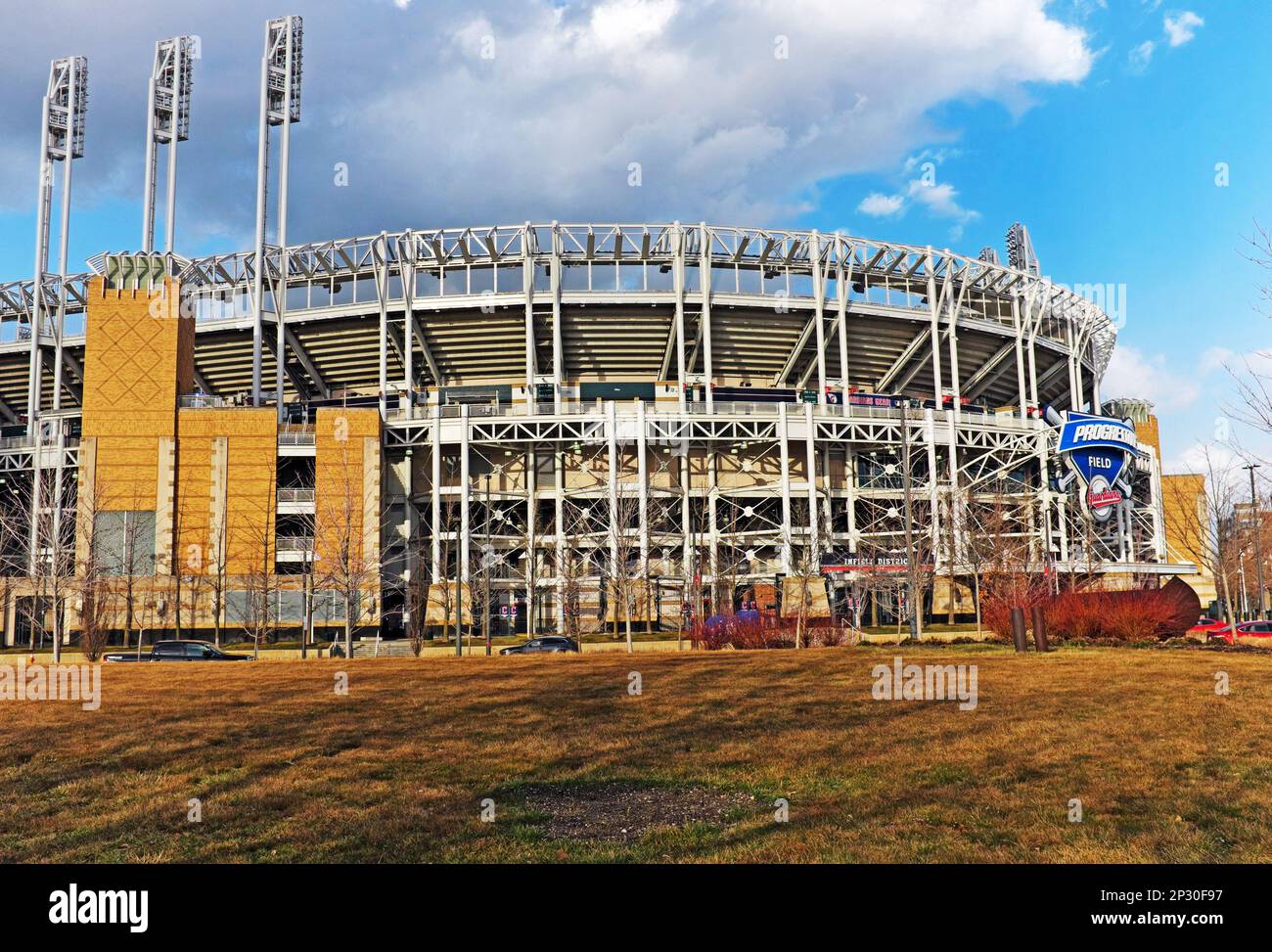 Progressive Field, home stadium of the Cleveland Guardians, opened in ...