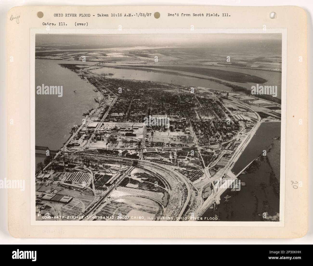 Aerial of cairo illinois hi-res stock photography and images - Alamy