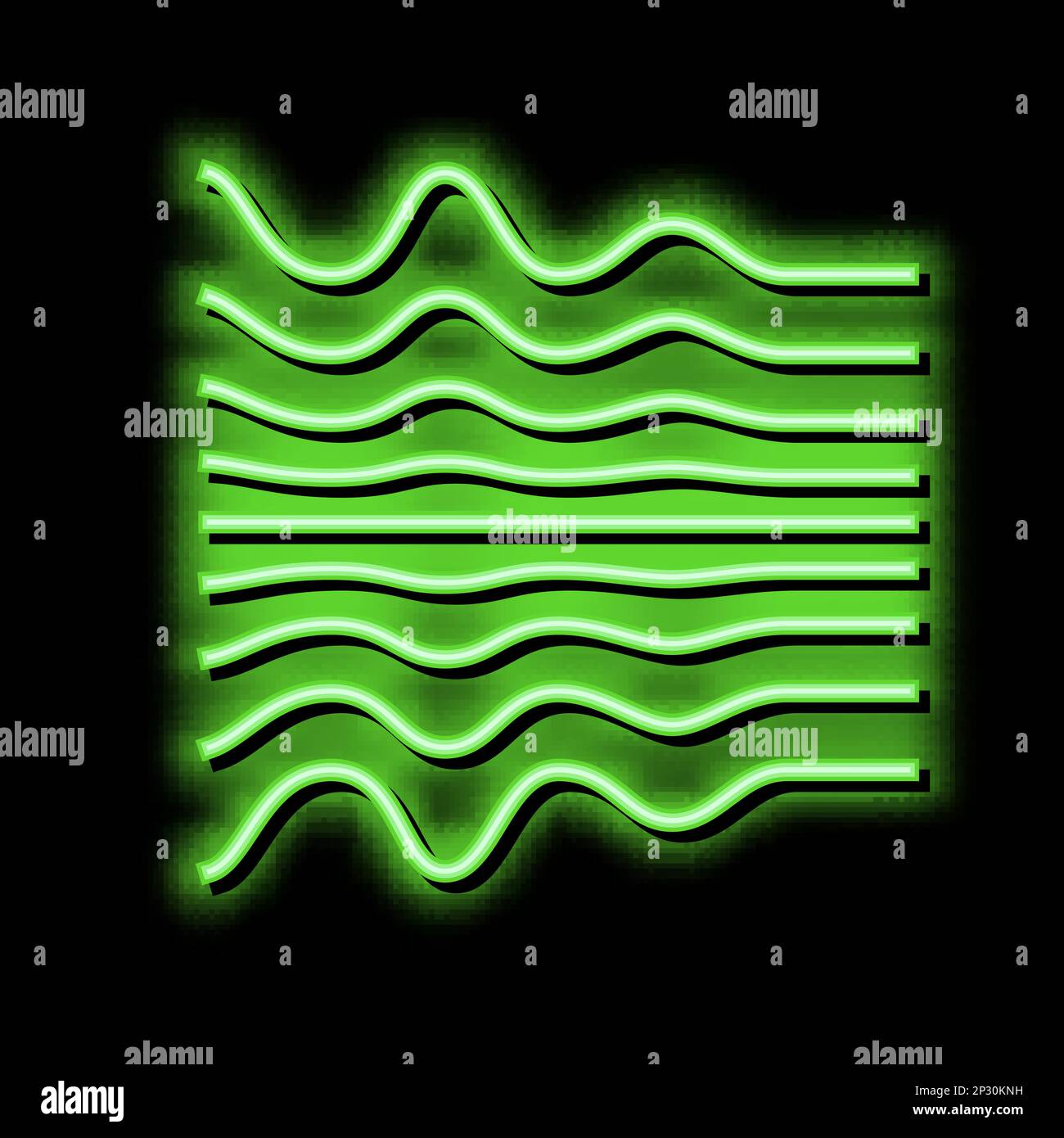 noise waves neon glow icon illustration Stock Vector Image & Art - Alamy