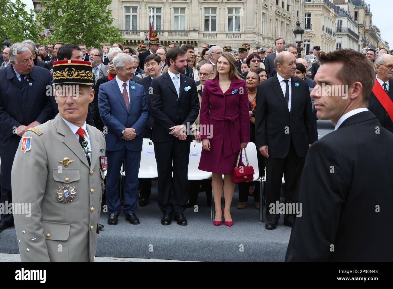 The Grand Duke Guillaume of Luxemburg and Grand Duchess Stephanie ...