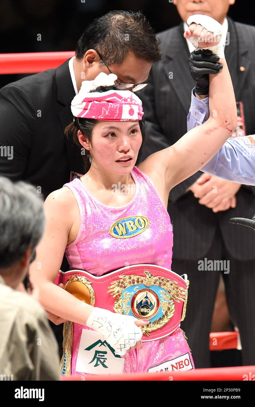 Japan's Kumiko Seeser Ikehara celebrates after winning her compatriot ...