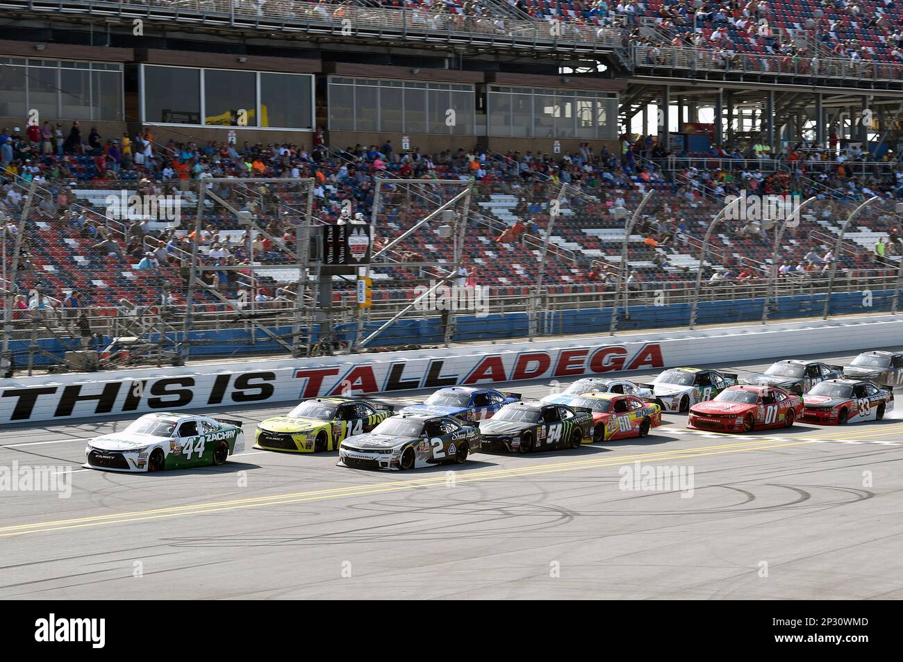 David Starr (44) during the NASCAR Xifinity Series Winn Dixie 300 race ...