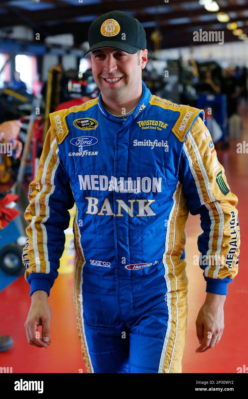 Sam Hornish Jr during practice for the NASCAR Geico 500 auto race at ...