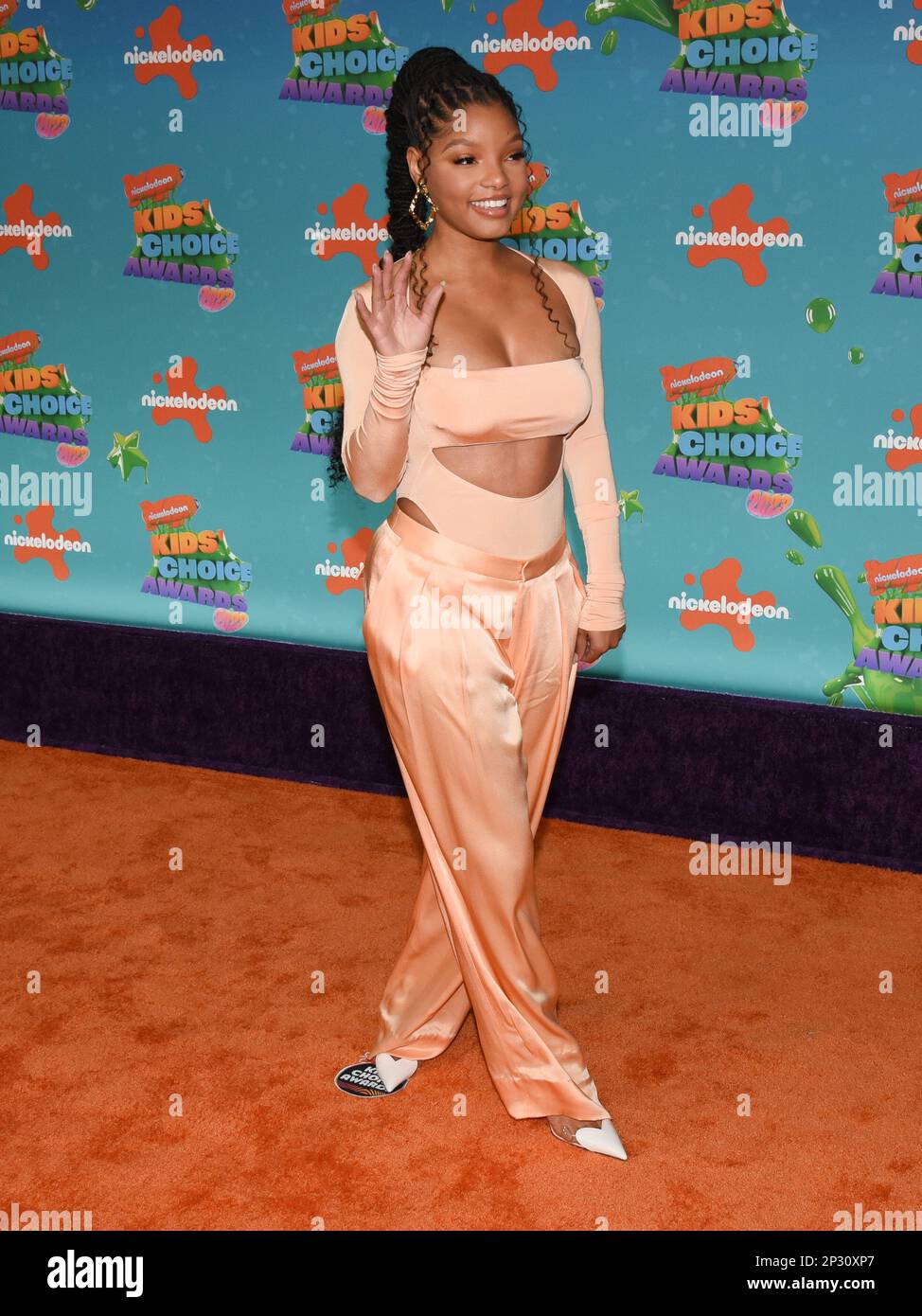 04 March 2023 - Los Angeles, California - Halle Bailey. Nickelodeon's 2023 Kids' Choice Awards ...